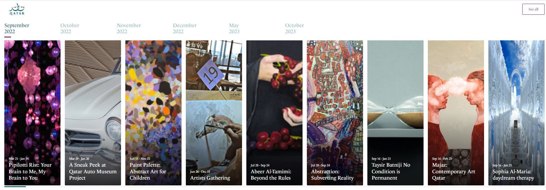 Qatar Calendar Widget | Qatar Tourism